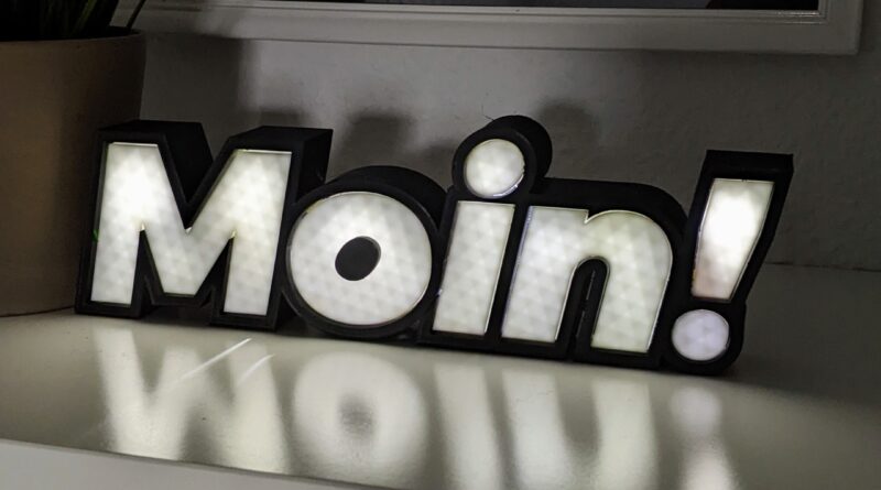 Moin! LED Leuchte zum selber drucken und basteln | Nakieken.de, das ...
